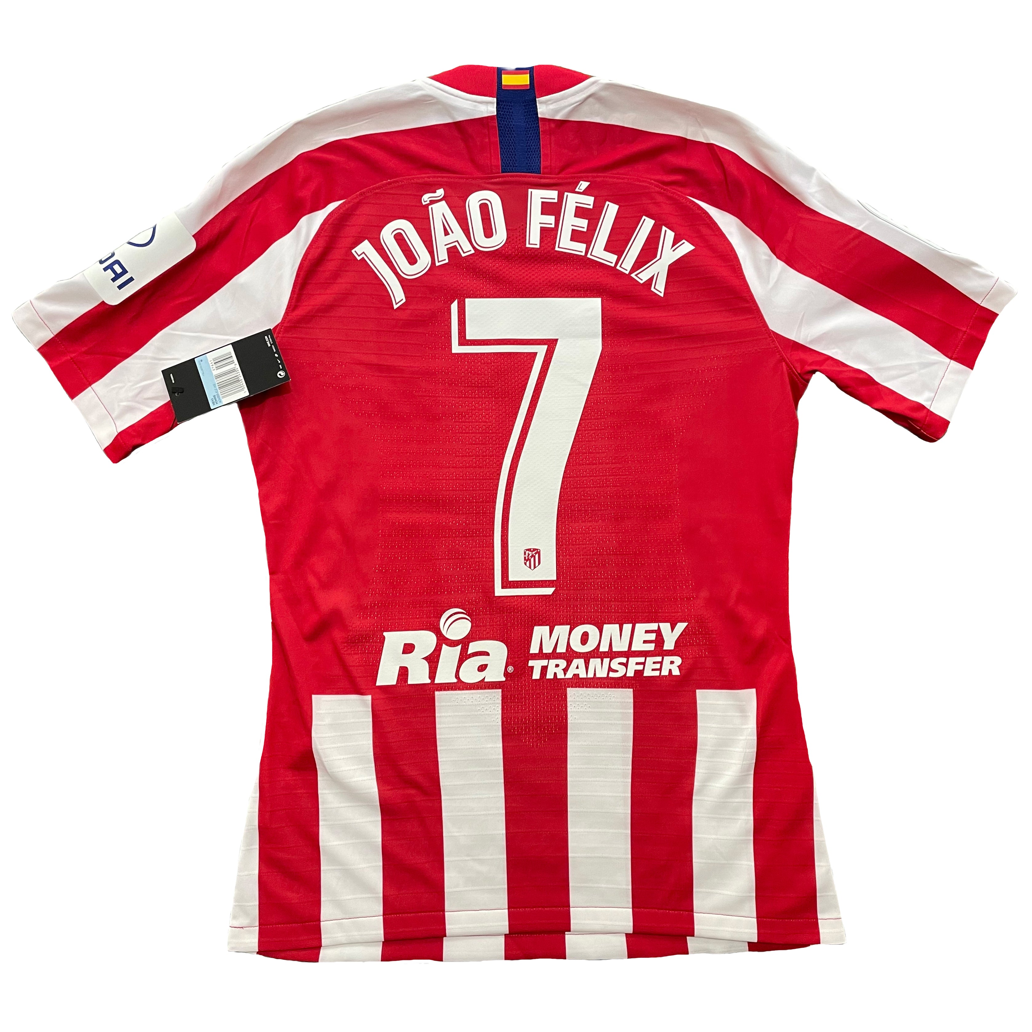 2019-2020 Atlético de Madrid Match Issue LaLiga home shirt #7 João Fél ...
