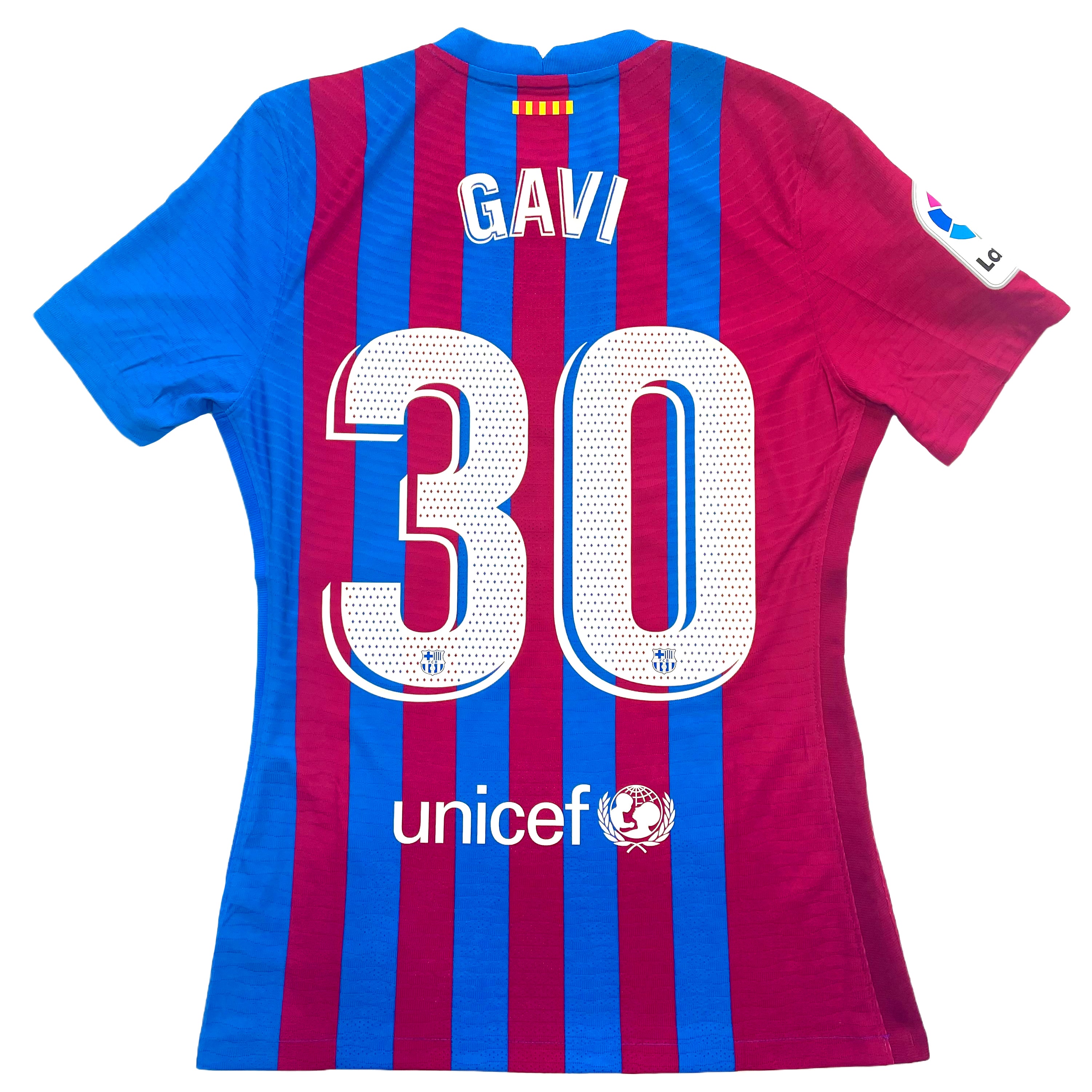 2021-2022 FC Barcelona Player Issue home shirt #30 Gavi (M) – Football ...